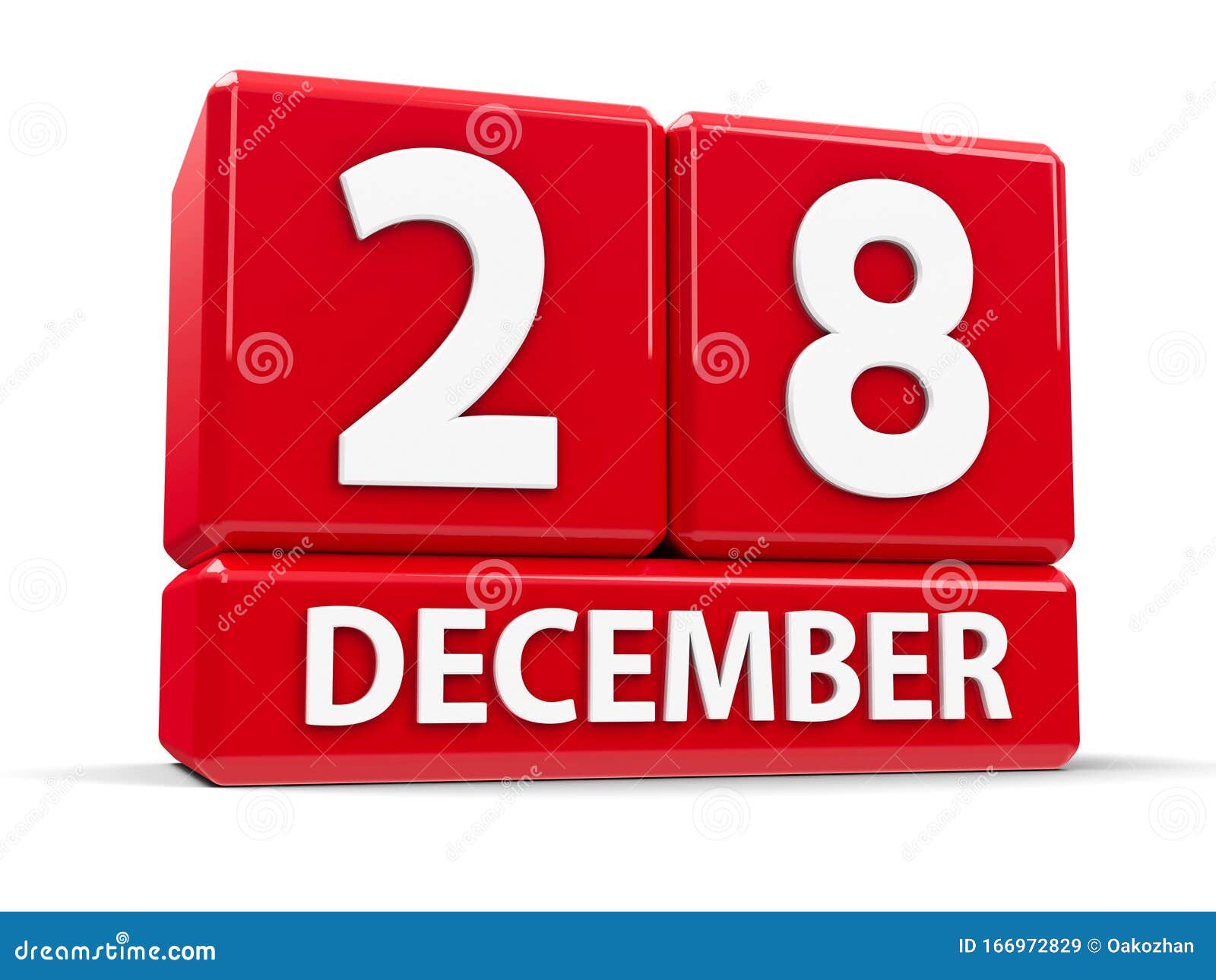 Cubes 28th December stock illustration. Illustration of number - 166972829
