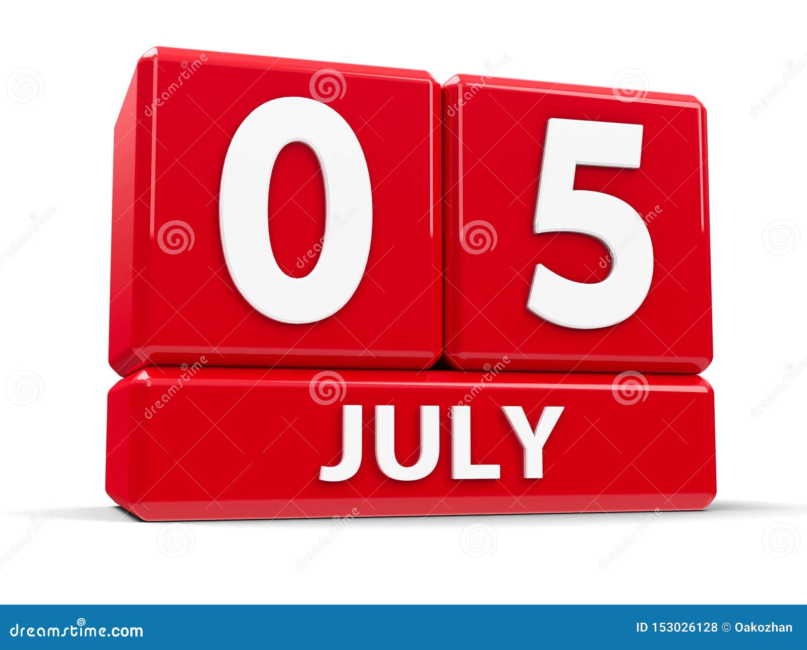 Cubes 5th July stock illustration. Illustration of remember - 153026128