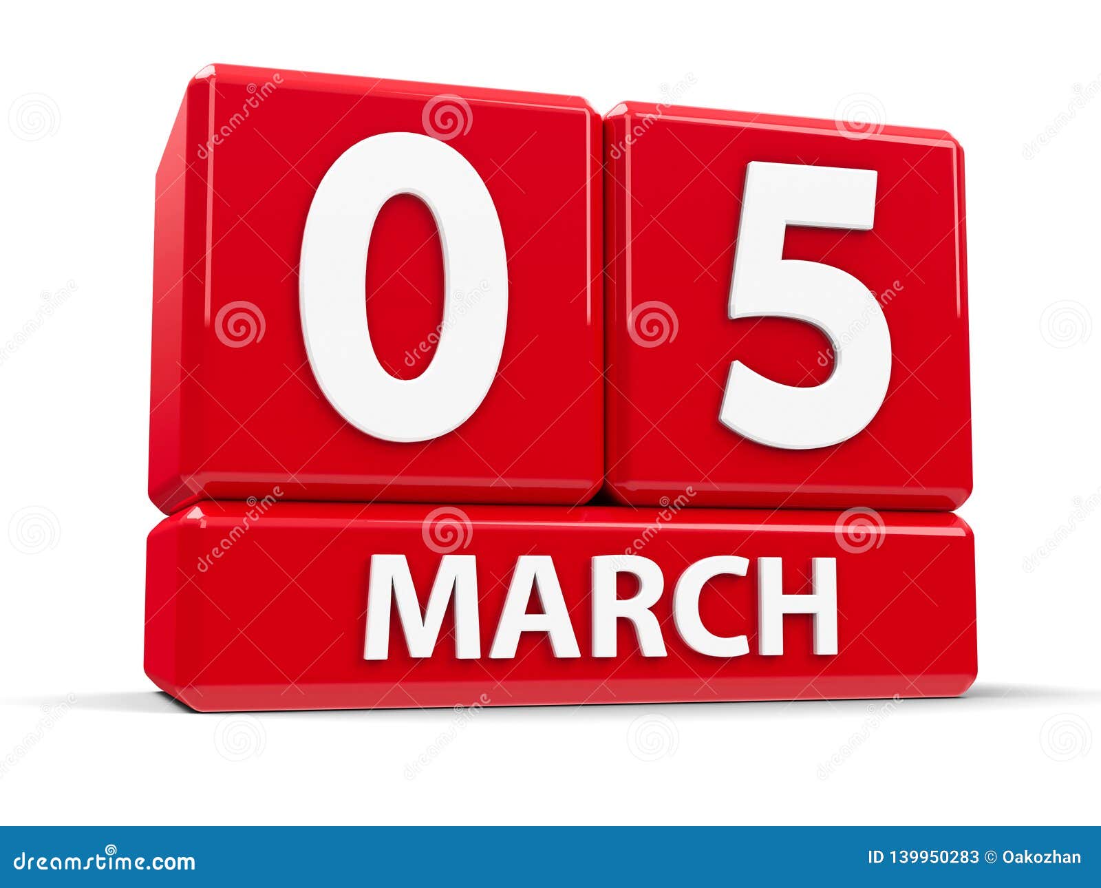 Cubes 5th March stock illustration. Illustration of planning - 139950283