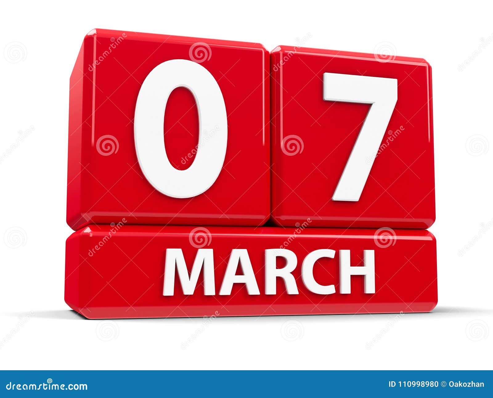 Cubes 7th March stock illustration. Illustration of save - 110998980