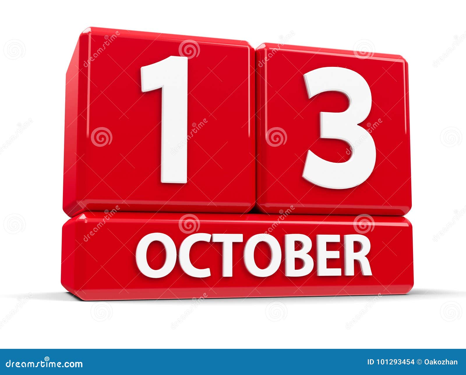 Cubes 13th October stock illustration. Illustration of saturday - 101293454