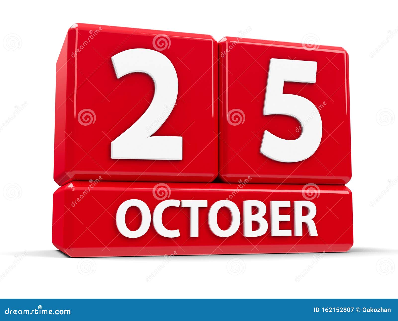 Cubes 25th October stock illustration. Illustration of text - 162152807