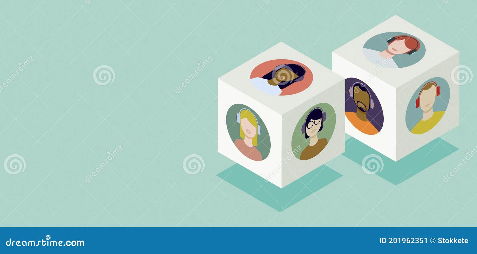 Users Connecting Together Online Stock Illustration - Illustration of ...