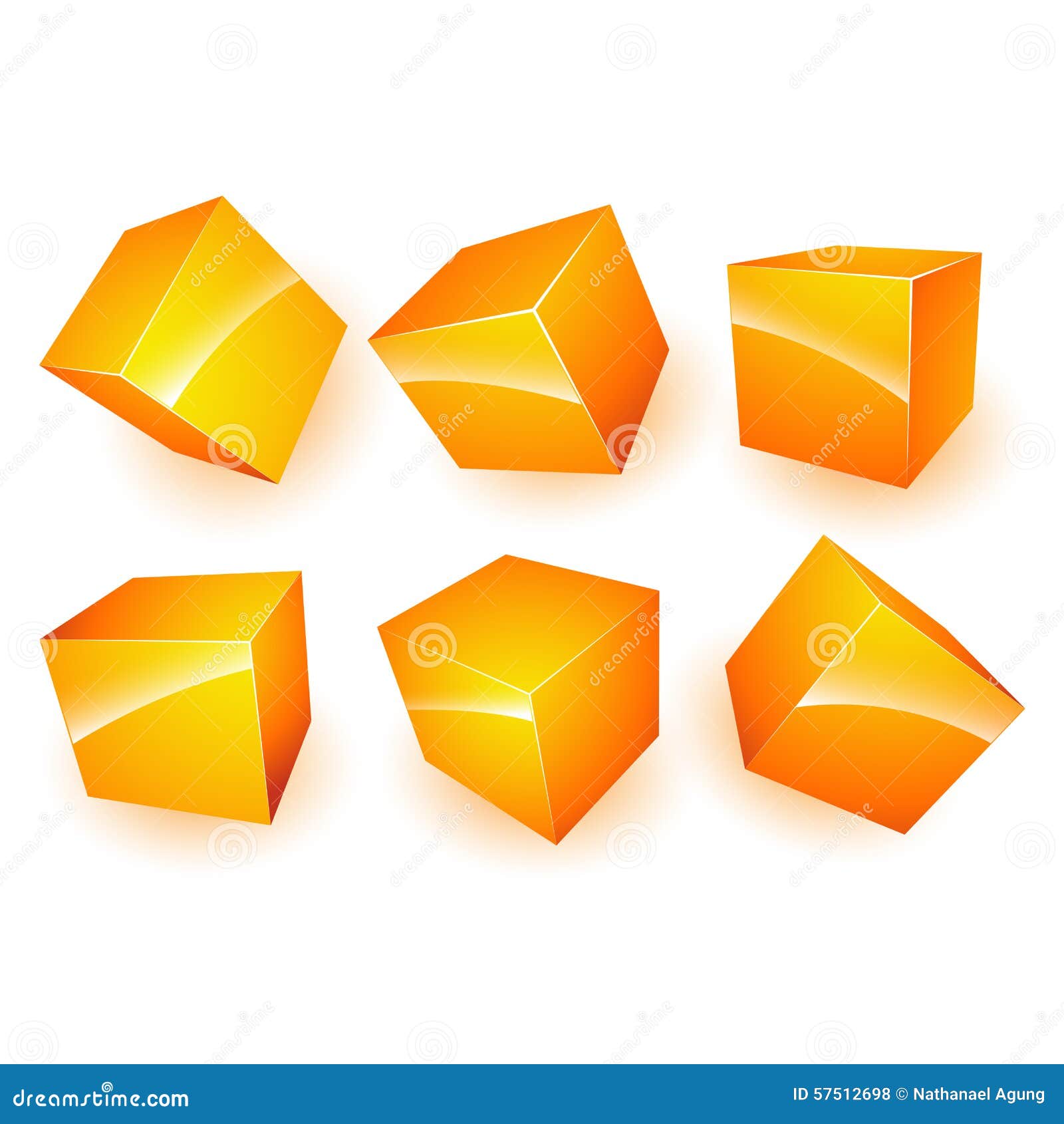 Cubes In Various Combinations Of Position Vector Illustration ...