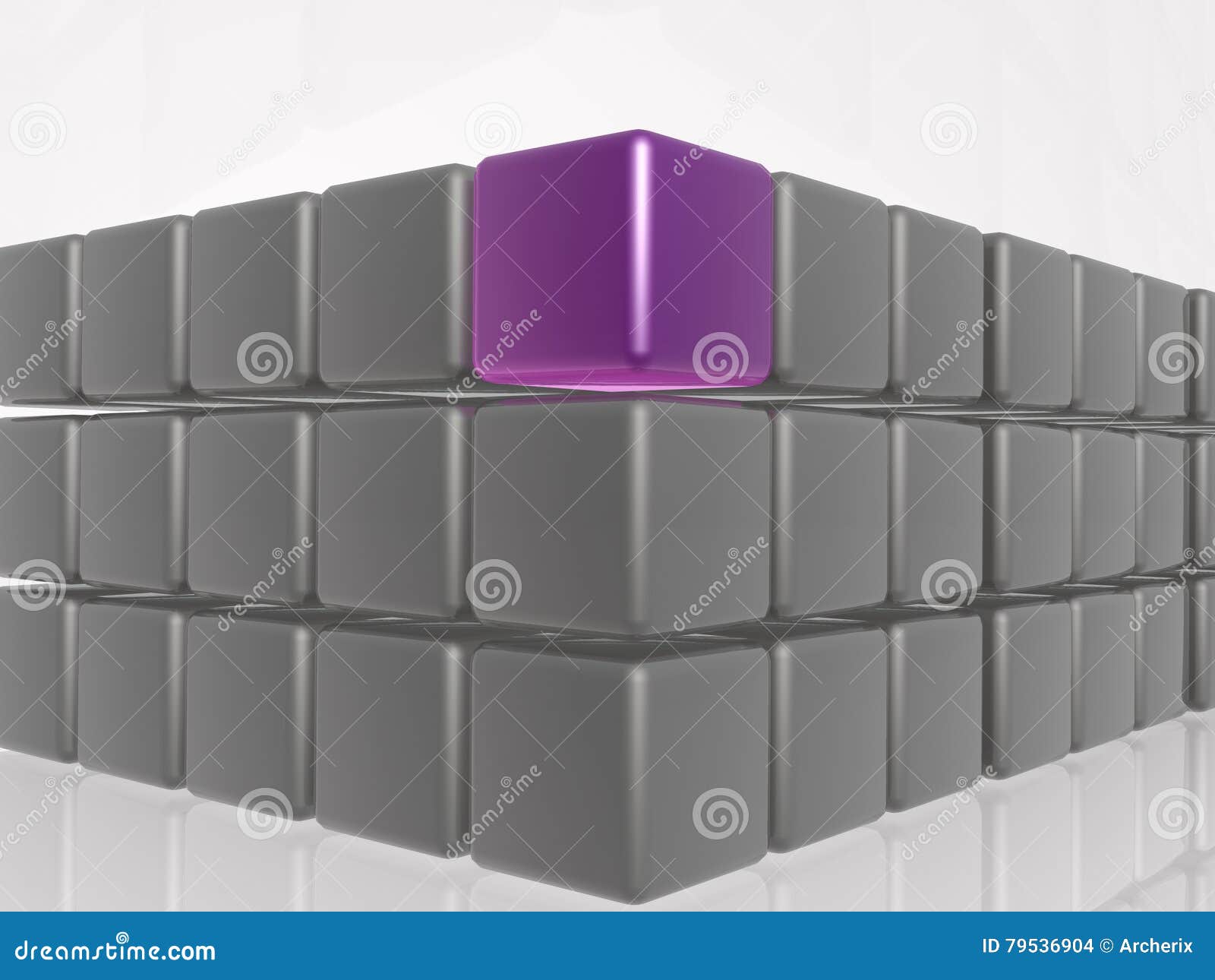 Cubes violets et gris illustration stock. Illustration du abstrait ...
