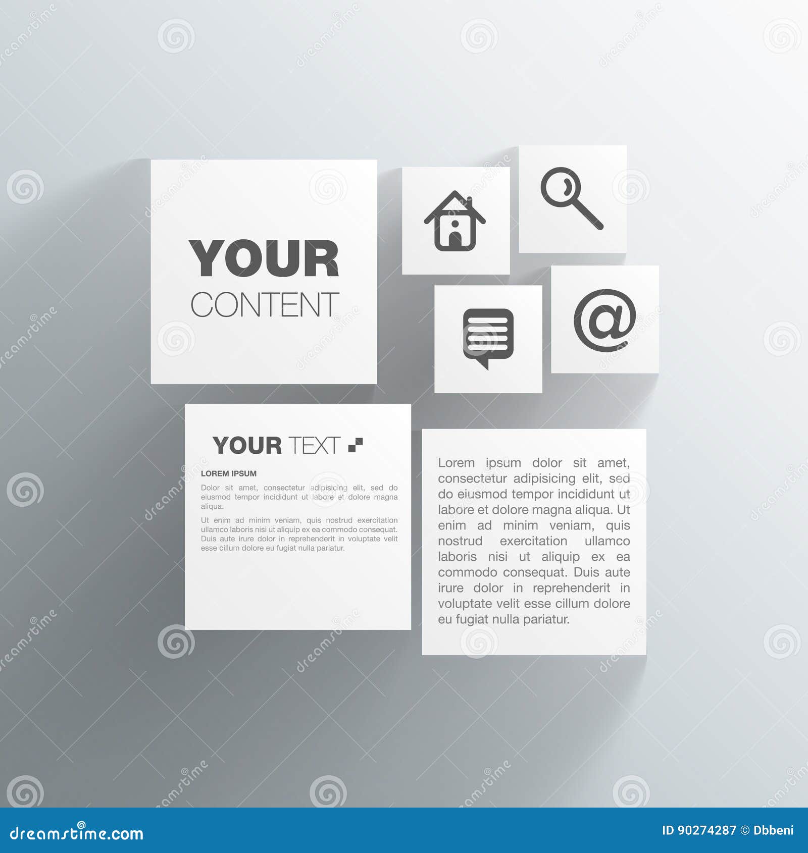 Cubes Web Design stock vector. Illustration of beauty - 90274287