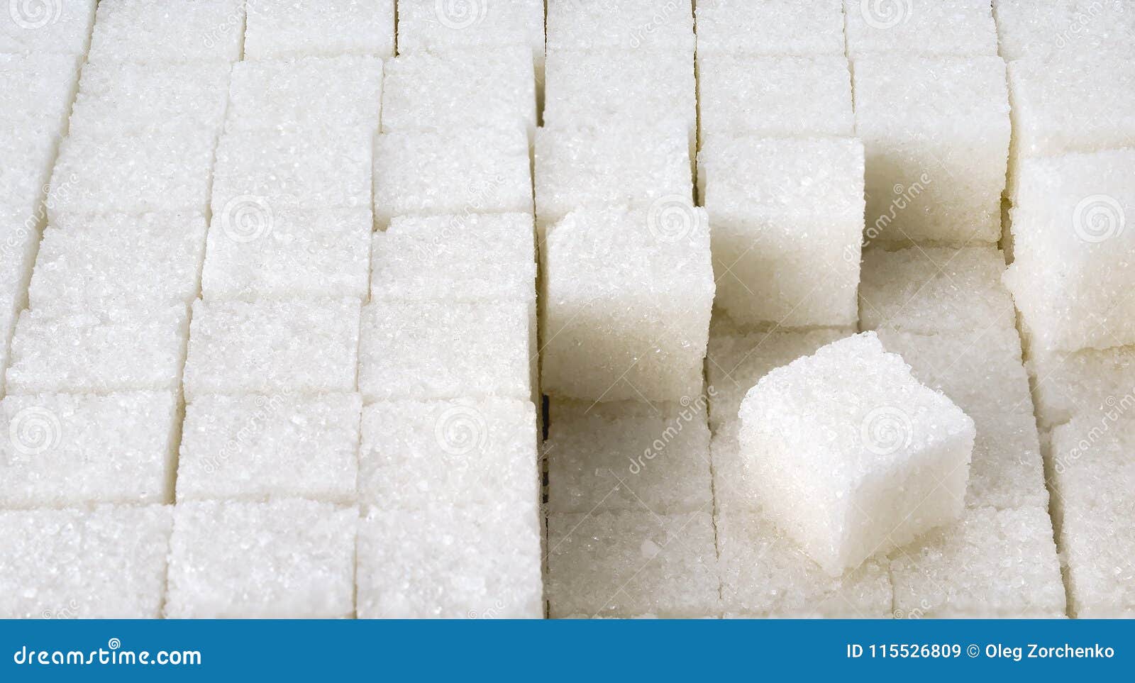Cubes of White Sugar in a Row Stock Image - Image of energy, pile ...