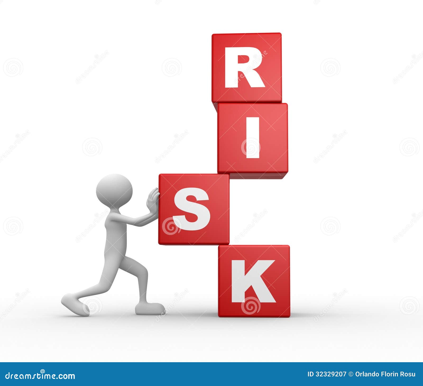 Cubes and word RISK stock illustration. Illustration of investment ...