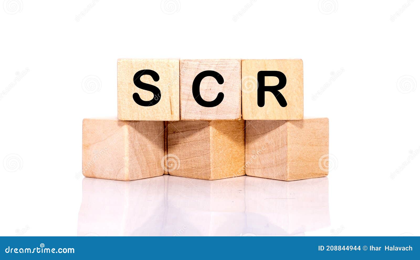 Cubes with the Word SCR on Them. Stock Photo - Image of deal, payment ...