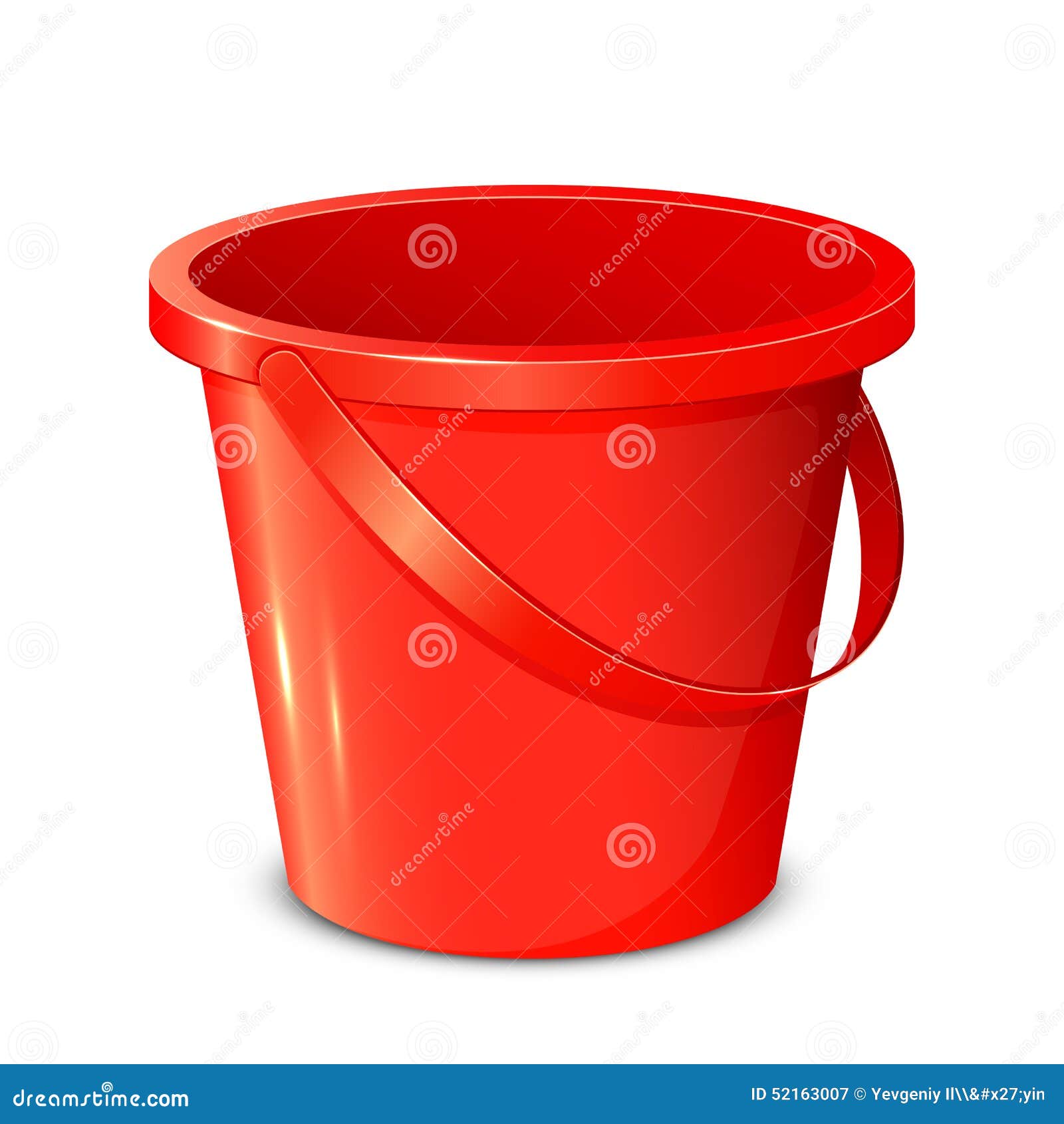 Cubeta ilustração do vetor. Ilustração de colorido, equipamento - 52163007