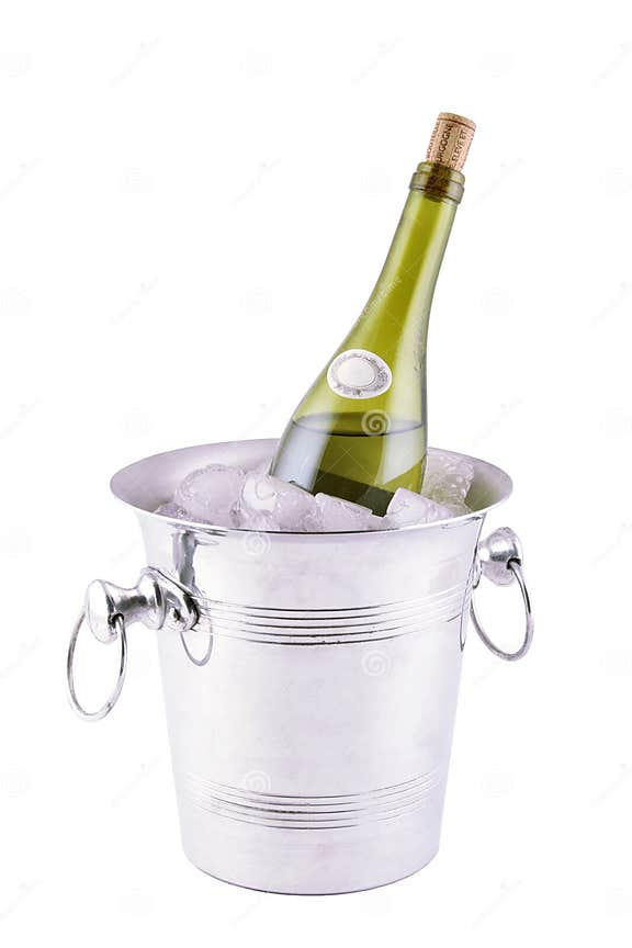 Cubeta de Champagne imagem de stock. Imagem de frasco - 23080403