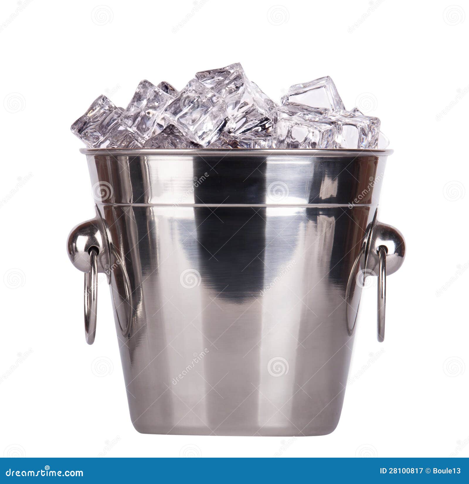 Cubeta de gelo isolada imagem de stock. Imagem de feriado - 28100817