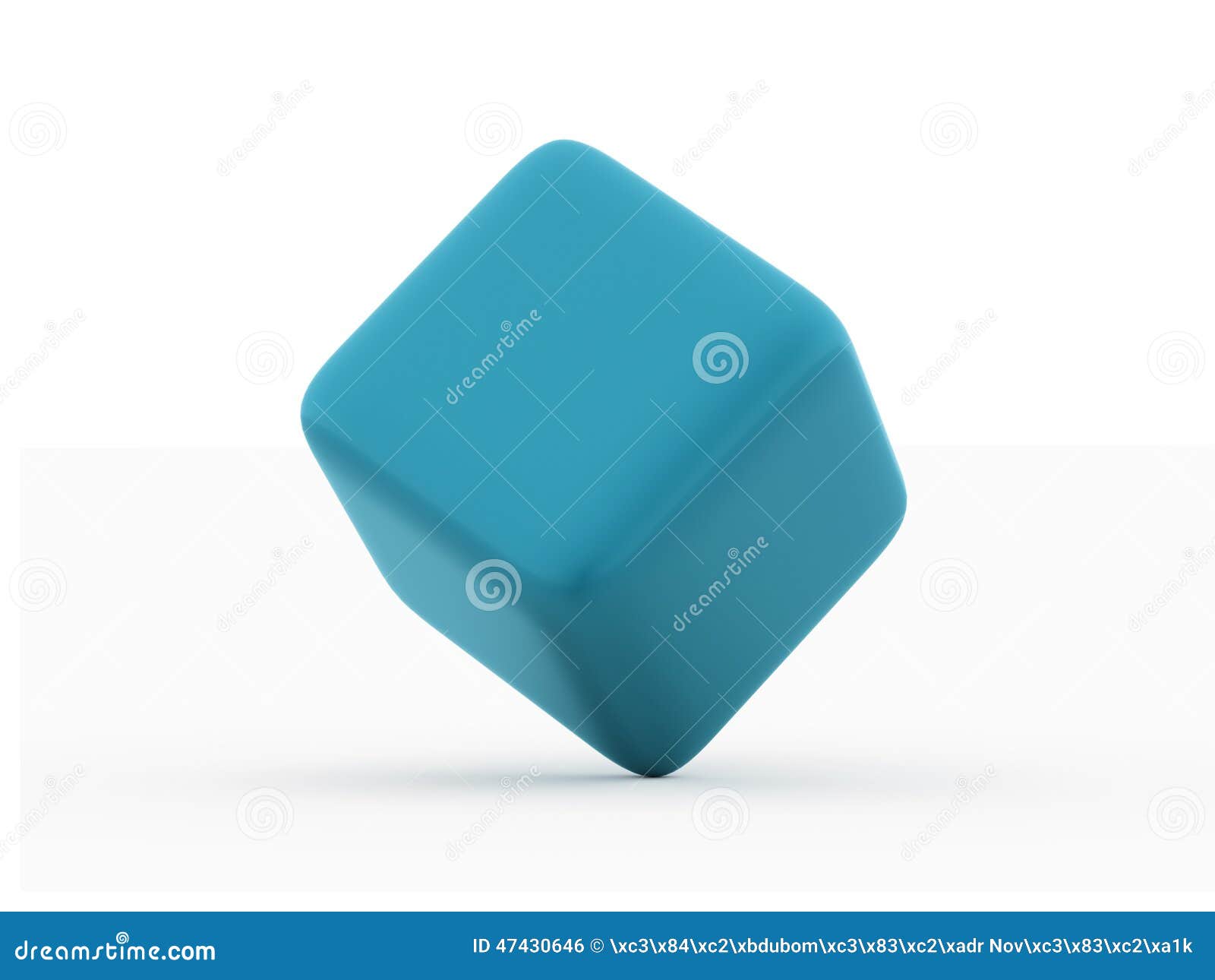 Cubi blu resi isolati illustrazione di stock. Illustrazione di ...