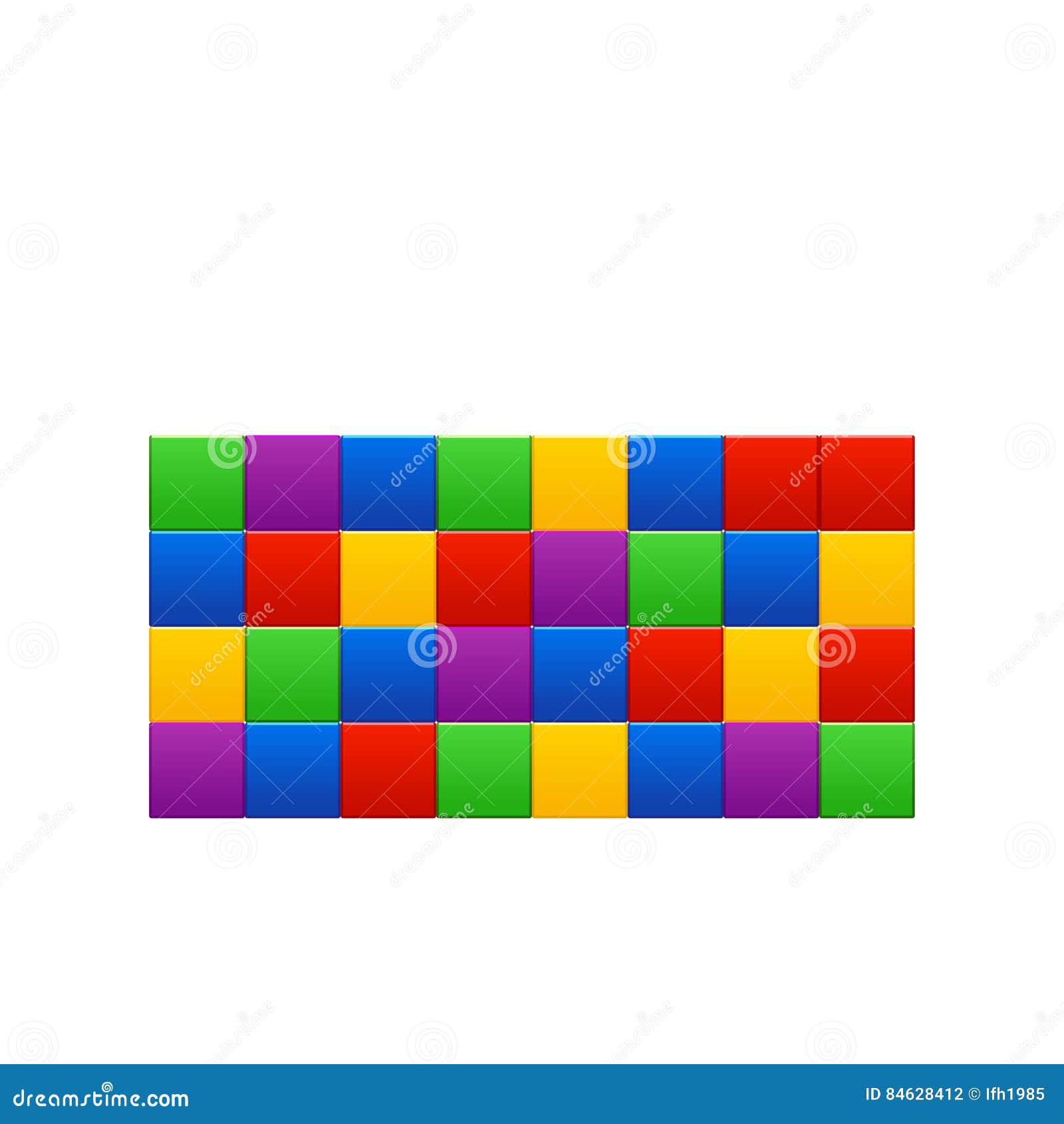 Cubi colorati 03 illustrazione vettoriale. Illustrazione di rosso ...