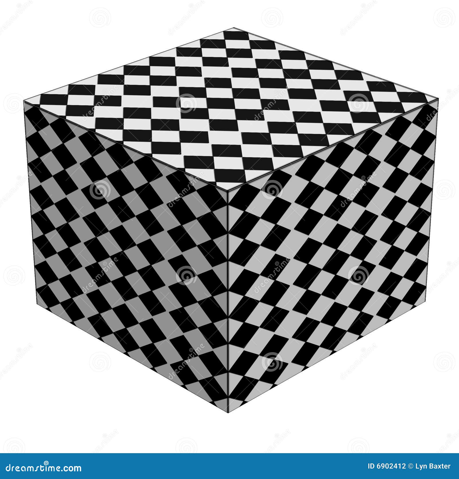 Cubi in un cubo illustrazione di stock. Illustrazione di immagine - 6902412