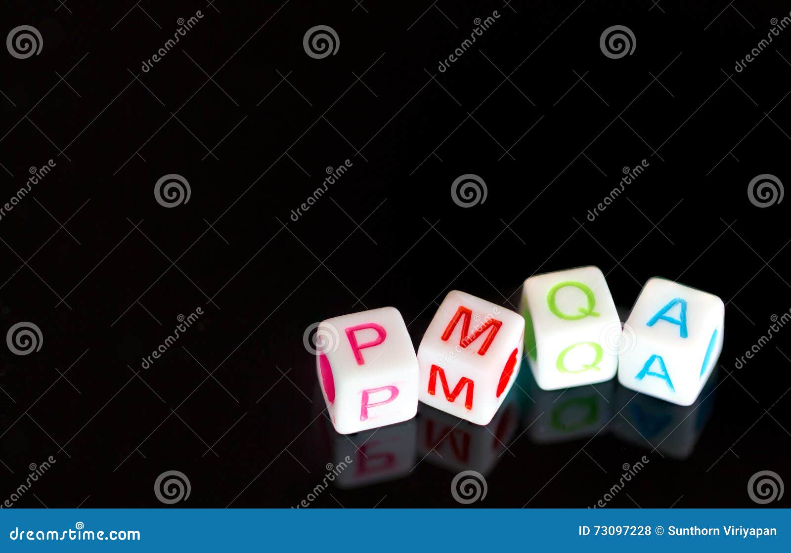 Cubic alphabets PMQA stock photo. Image of quality, method - 73097228