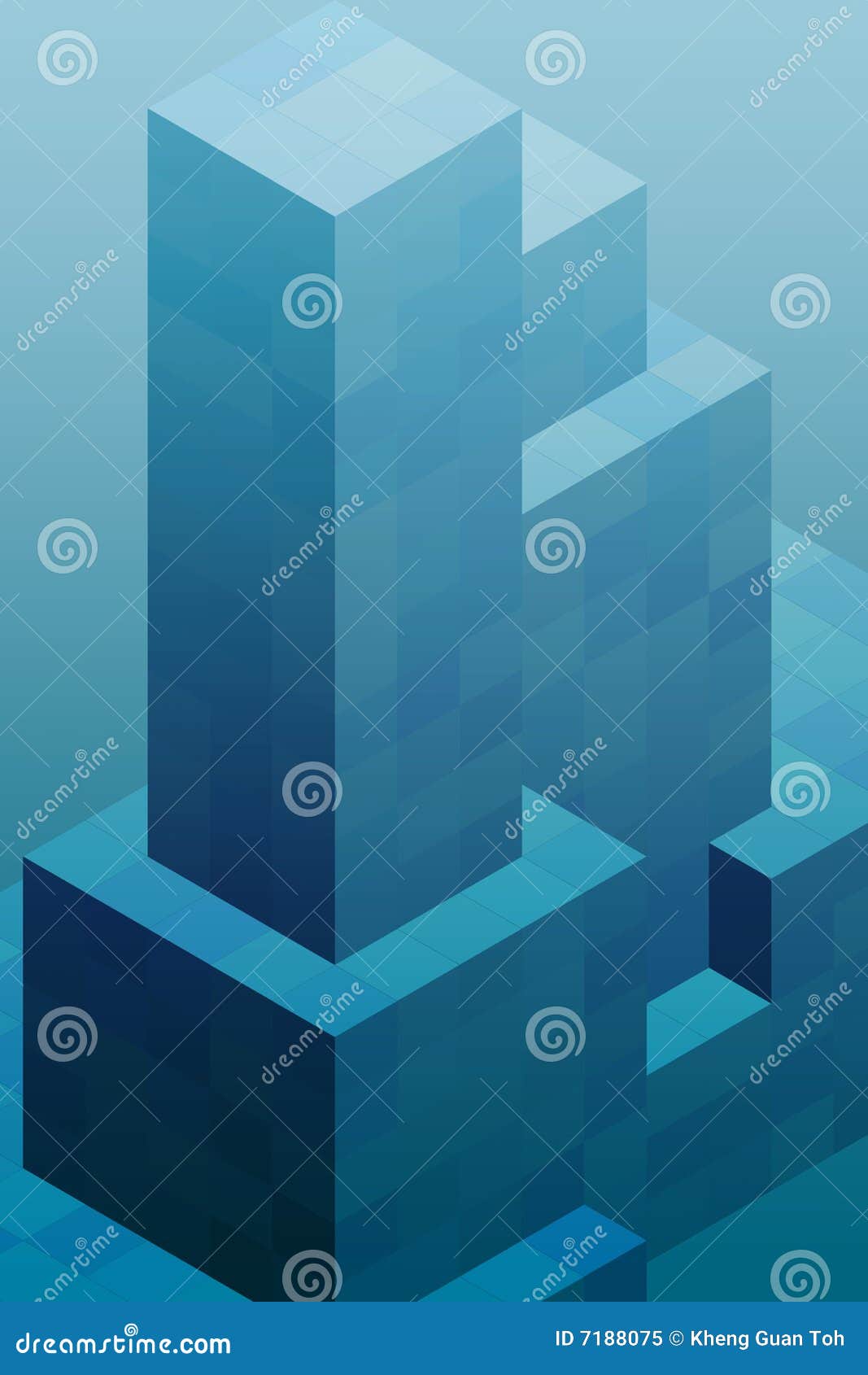 Cubic blocks stock illustration. Illustration of blocks - 7188075