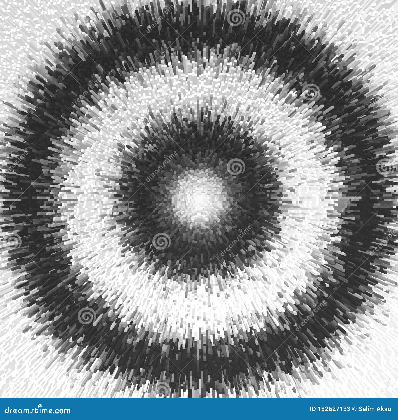 Cubic Circle Black and White Morphing Triangle Halftone Grid Gradient ...