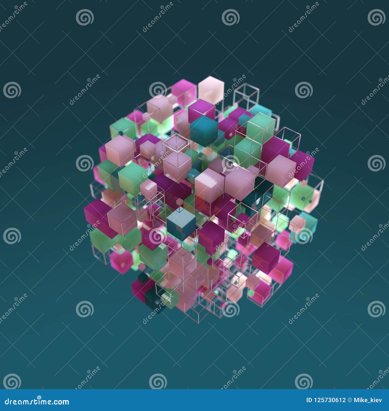 Cubic columns background stock illustration. Illustration of square ...