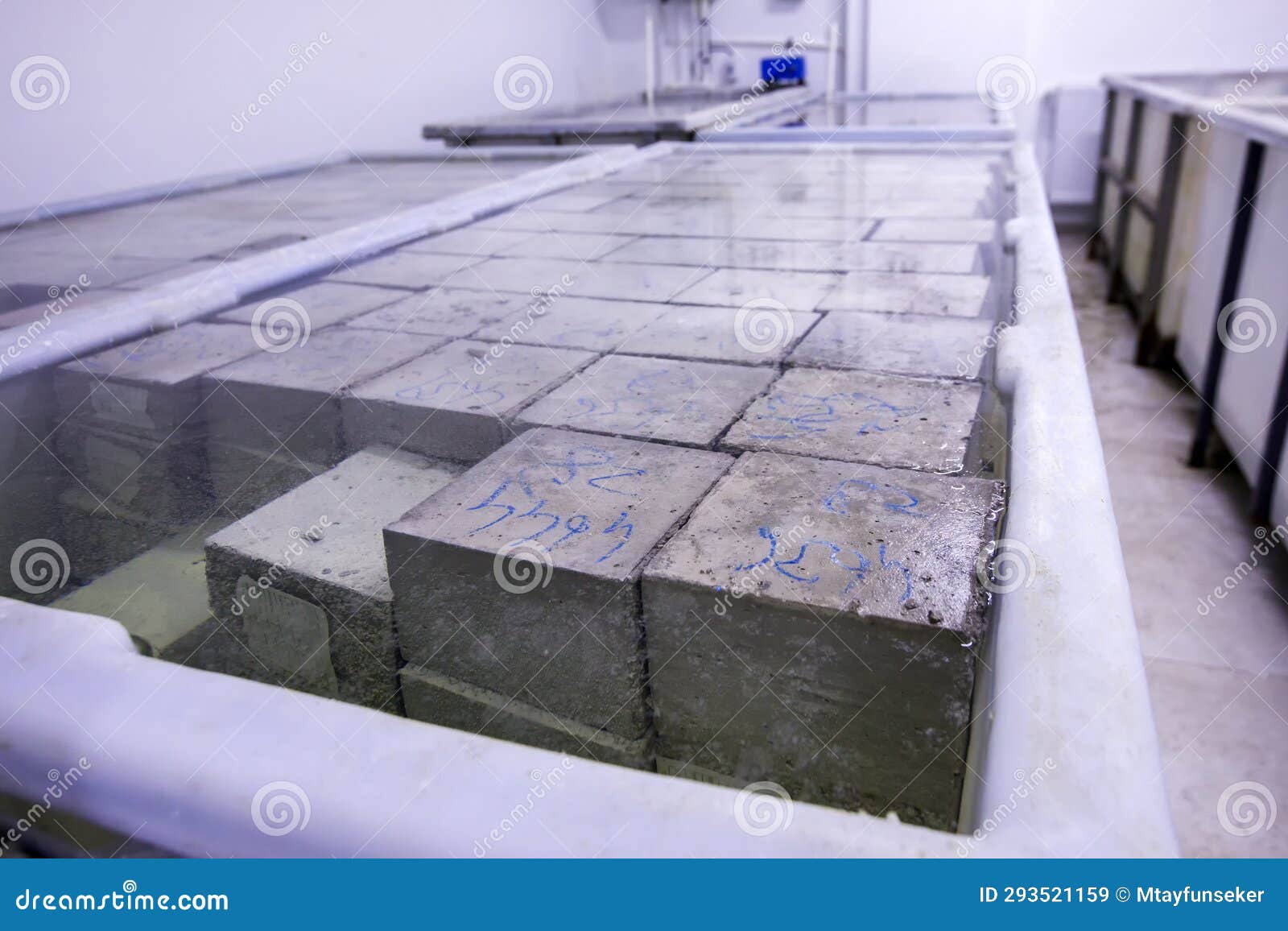 Cubic Concrete Sample after the Tensile or Flexural Testing ...
