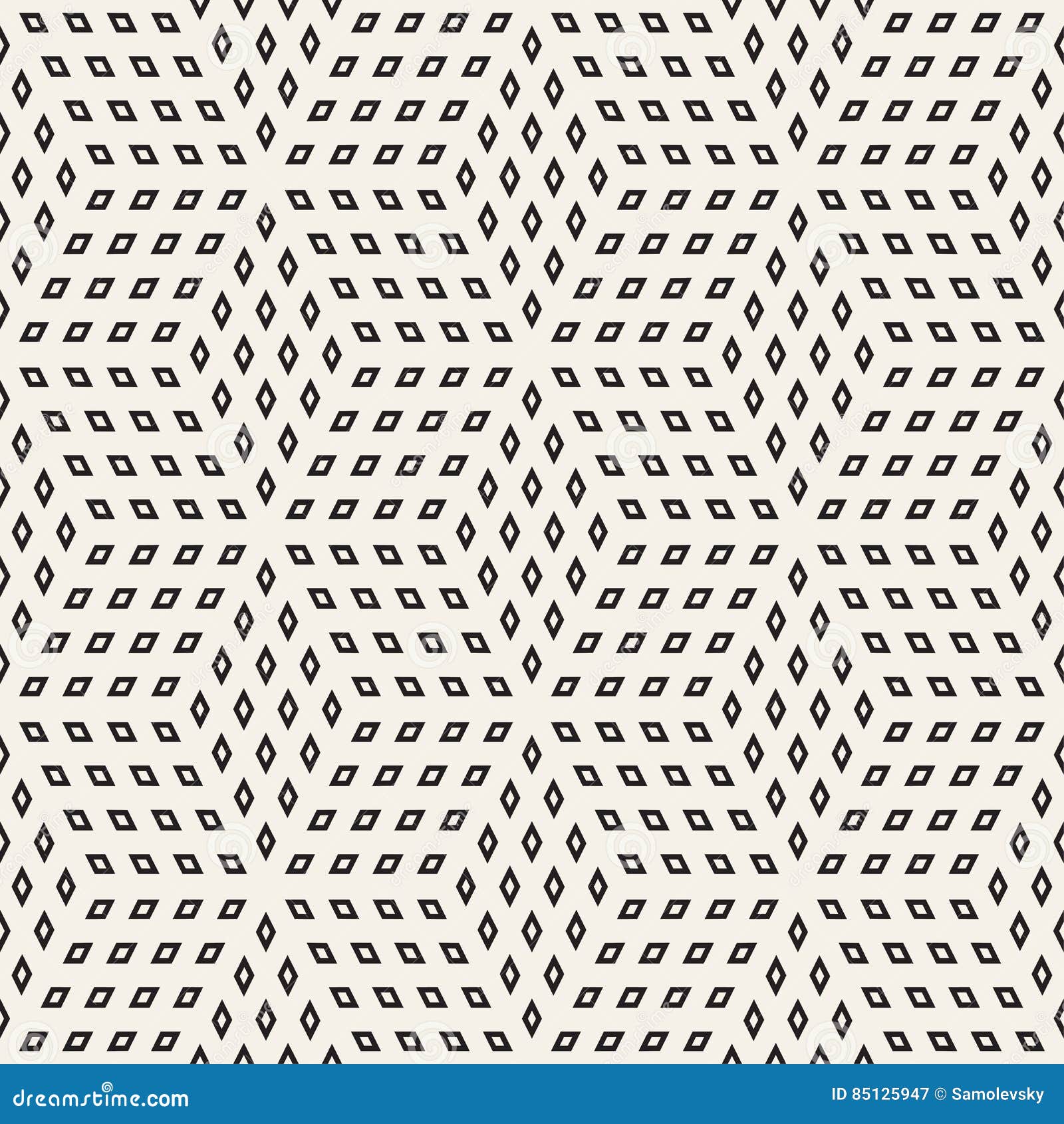 Cubic Grid Tiling Endless Stylish Texture. Vector Seamless Black and ...