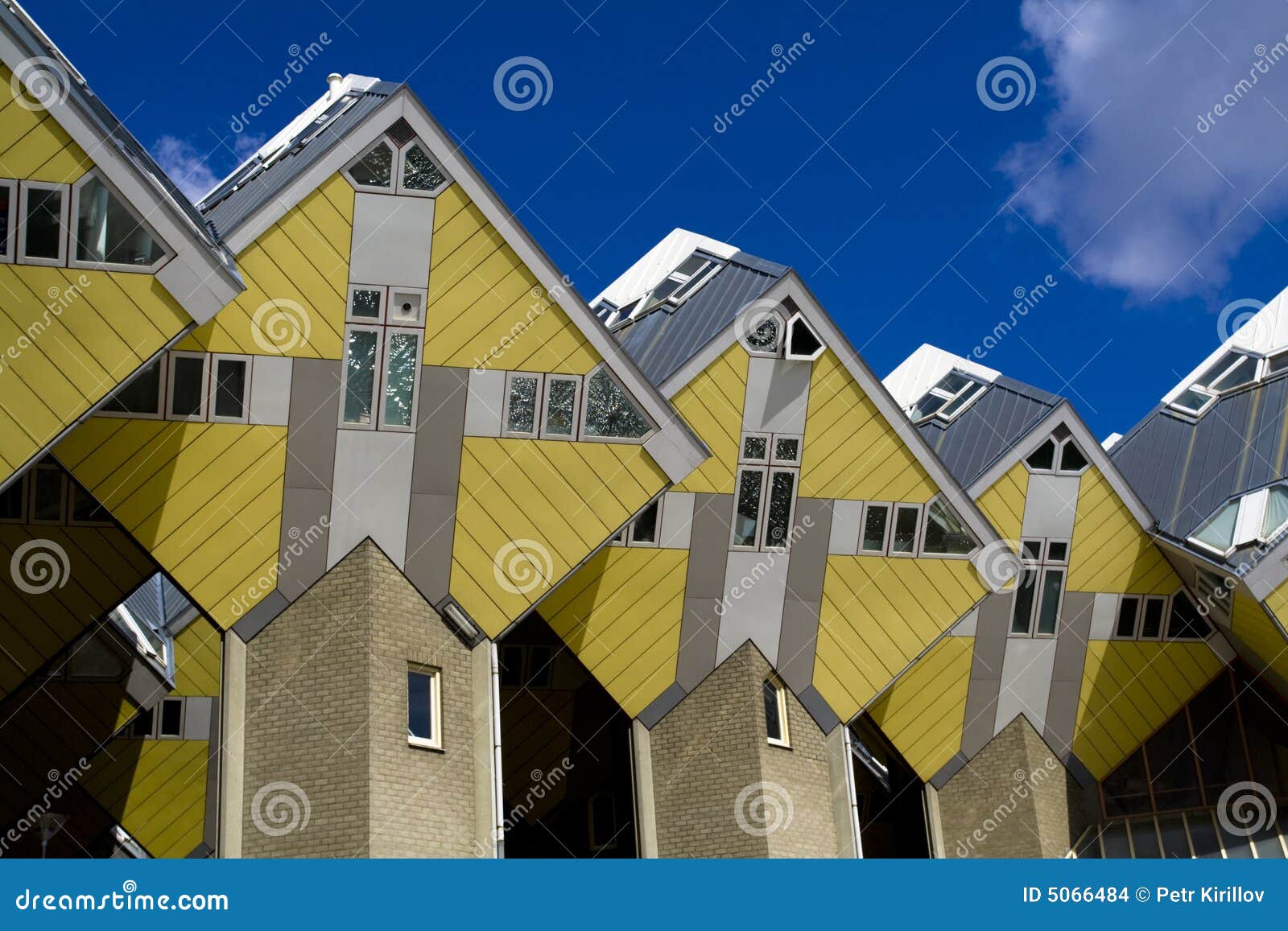 Cubic houses in Rotterdam stock photo. Image of square - 5066484