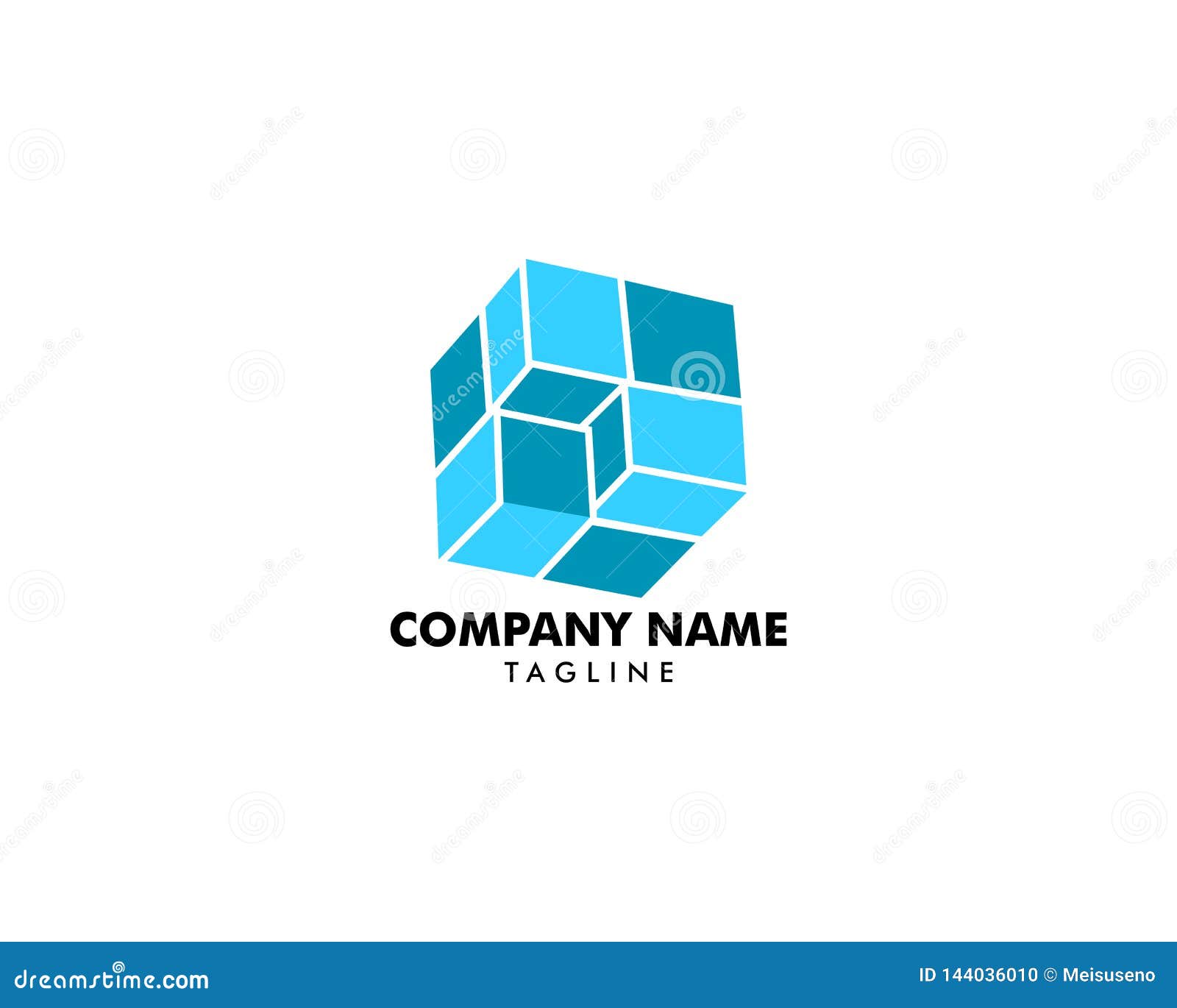 Cubic Logo Design Template Vector Illustration Stock Vector ...