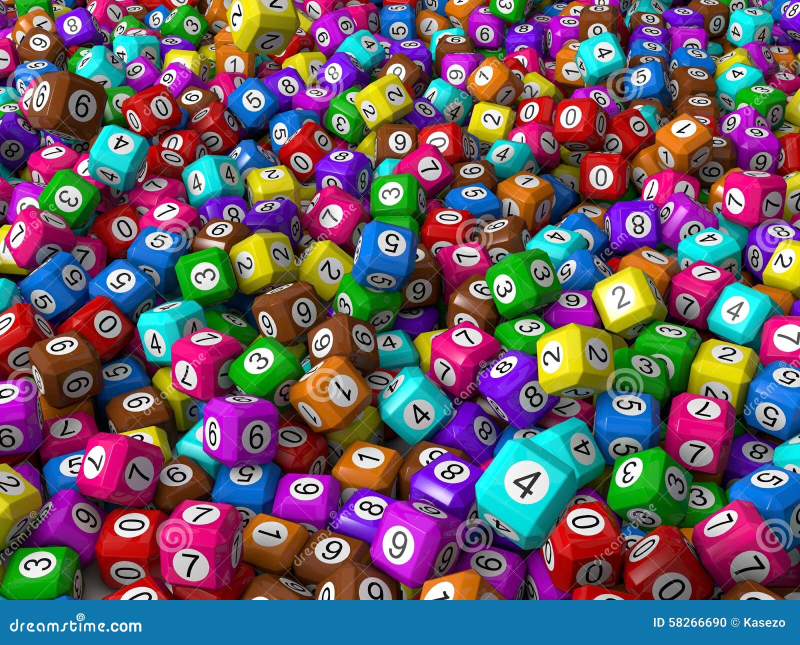 Cubic lottery balls stock illustration. Illustration of lottery - 58266690