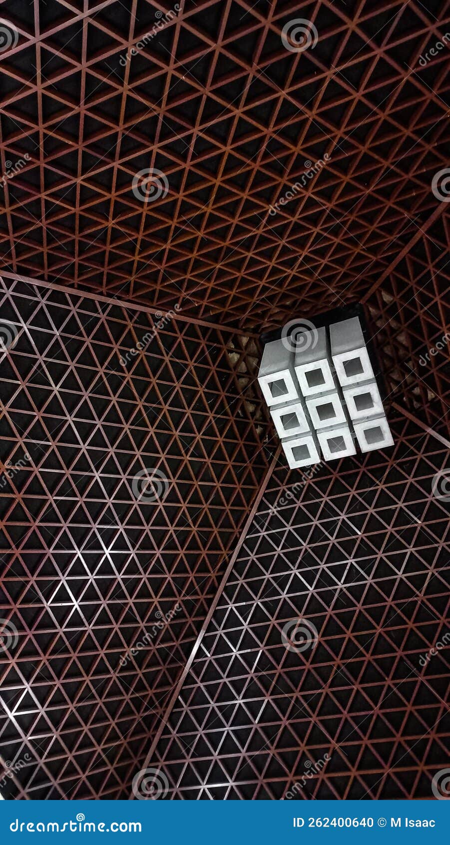 Cubic Space Pattern Ceiling Roof Stock Photo - Image of roof, pattern ...