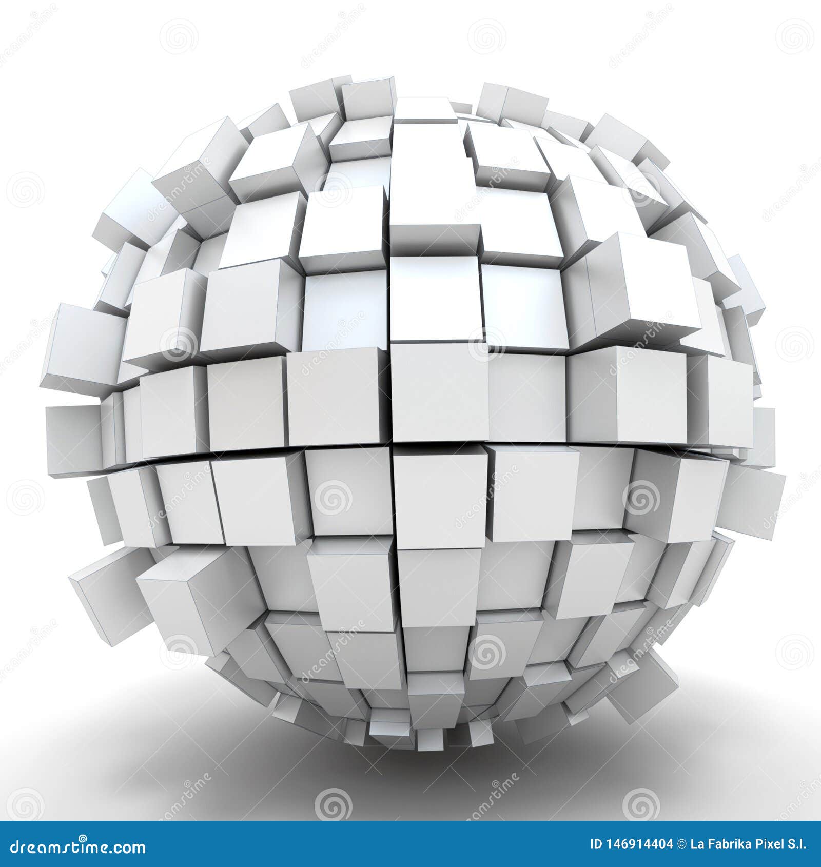 Cubic sphere stock illustration. Illustration of abstract - 146914404