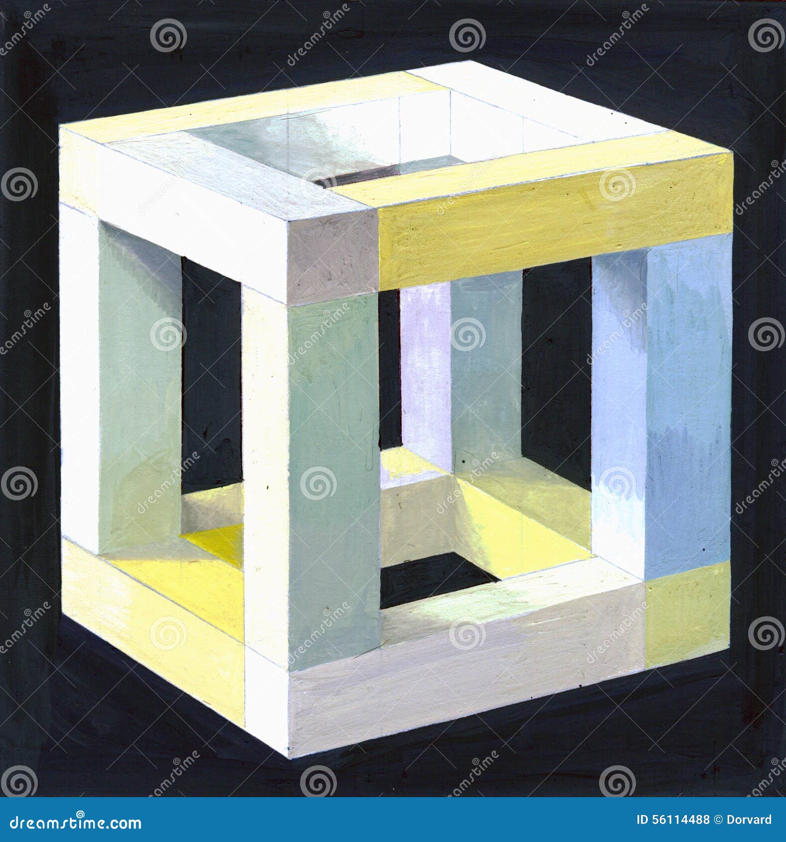 3d Cubic Design Cartoon Vector | CartoonDealer.com #90397685