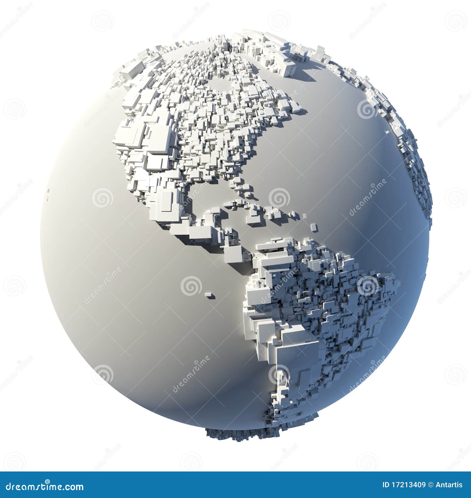 Cubic Structure of the Planet Earth Stock Illustration - Illustration ...