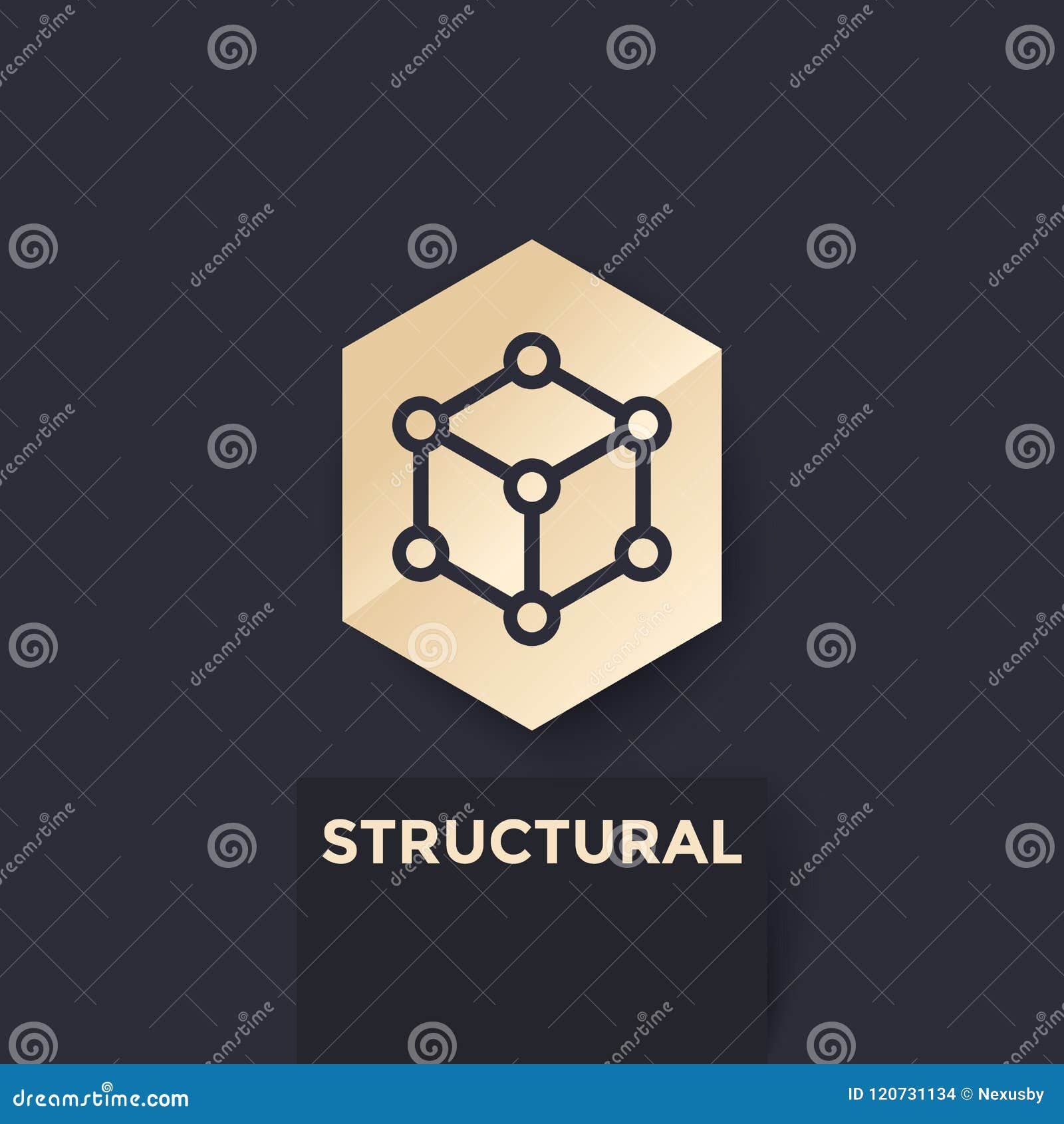 Cubic Structure Vector Logo Stock Vector - Illustration of icon ...