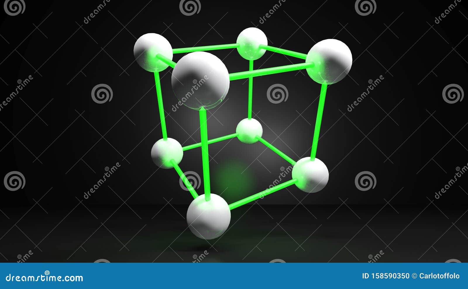 Molecule Cubic Crystal Structure Royalty-Free Stock Image ...