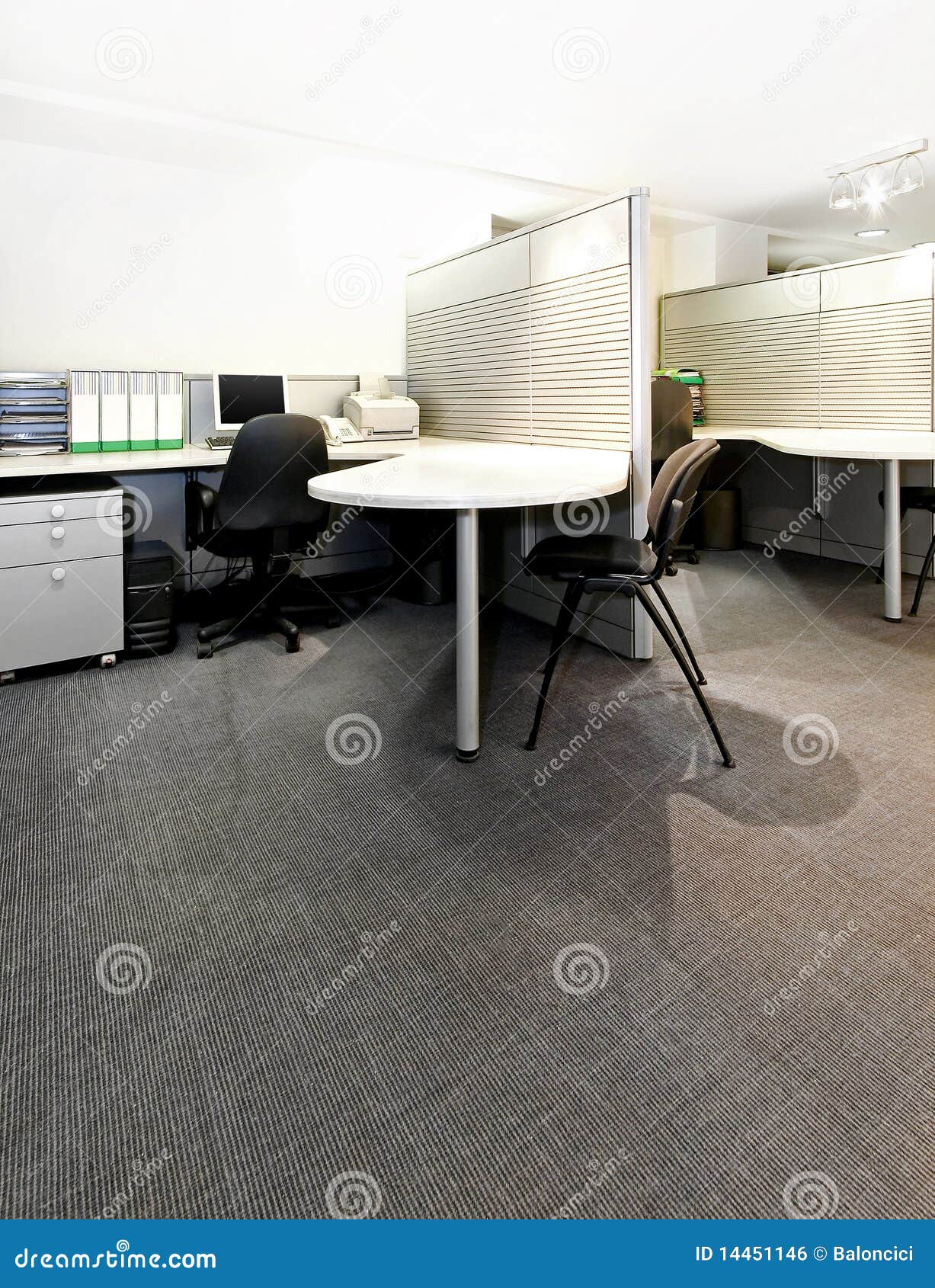 Cubical stock photo. Image of decorating, table, computer - 14451146
