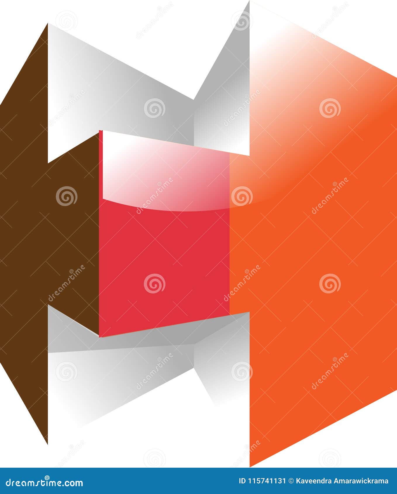 Cubical Abstract Logo stock vector. Illustration of logotype - 115741131