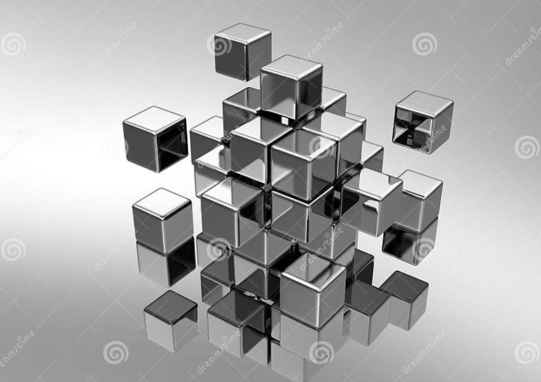 Cubical Concept stock illustration. Illustration of connect - 3227767