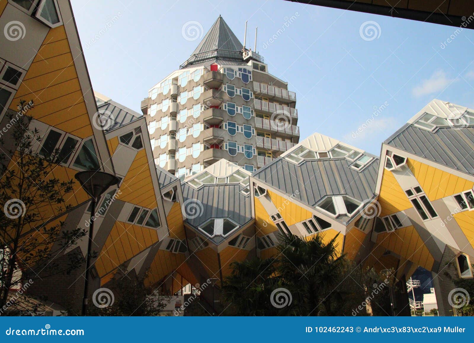 Cubical Houses at the Blaak in Rotterdam, the Netherlands Stock Image ...
