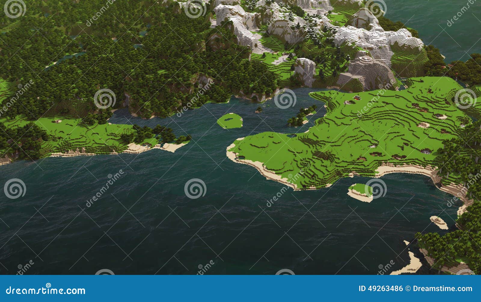 Cubical Tree Divided Royalty-Free Illustration | CartoonDealer.com ...