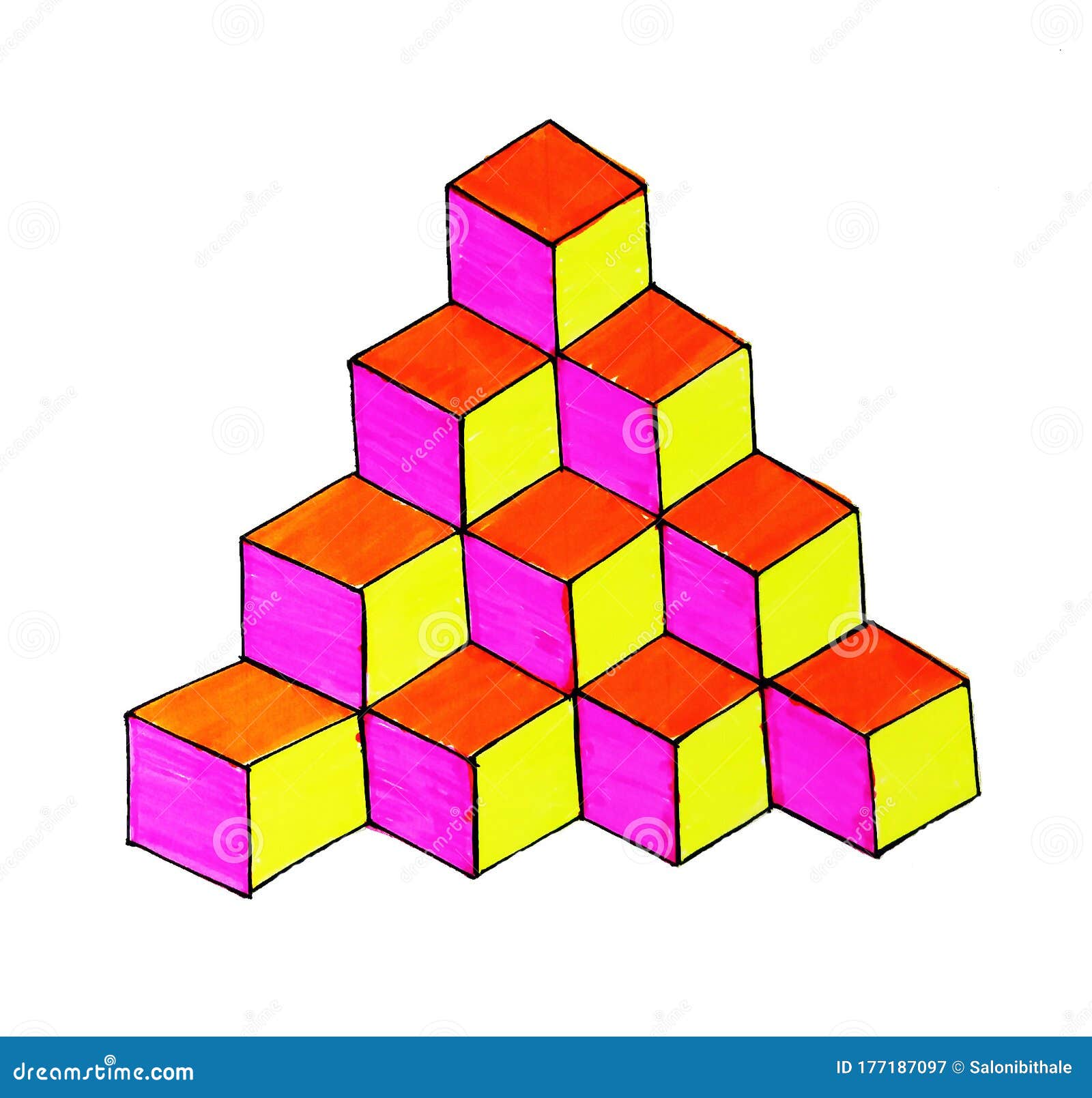 Seamless Cubical Structure Royalty-Free Illustration | CartoonDealer ...