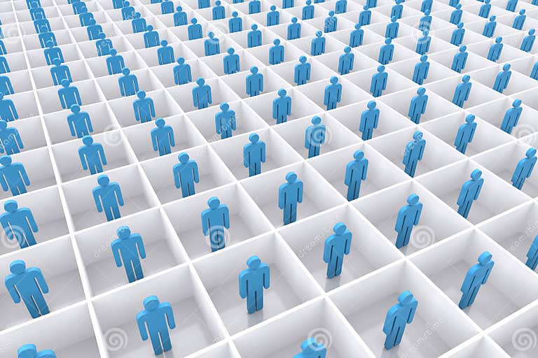 Cubicles stock illustration. Illustration of place, metaphor - 21436117