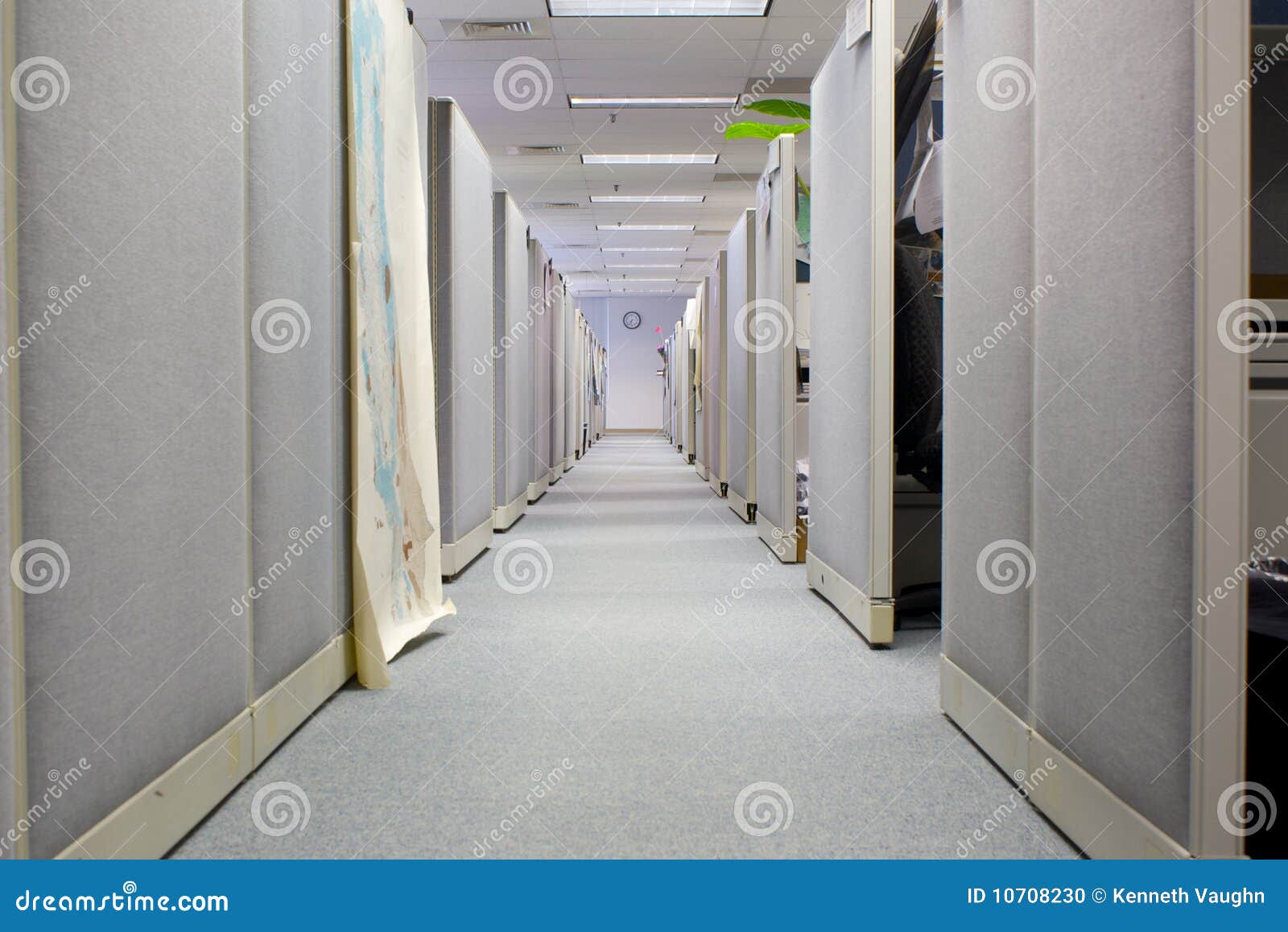 Cubicles in Office Space stock photo. Image of desk, late - 10708230
