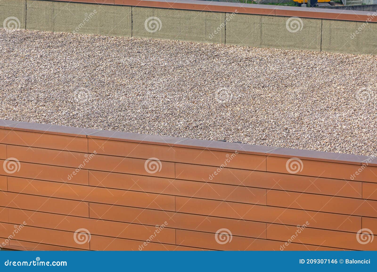 Cubierta Del Techo De Piedra De Gravilla Foto de archivo - Imagen de ...