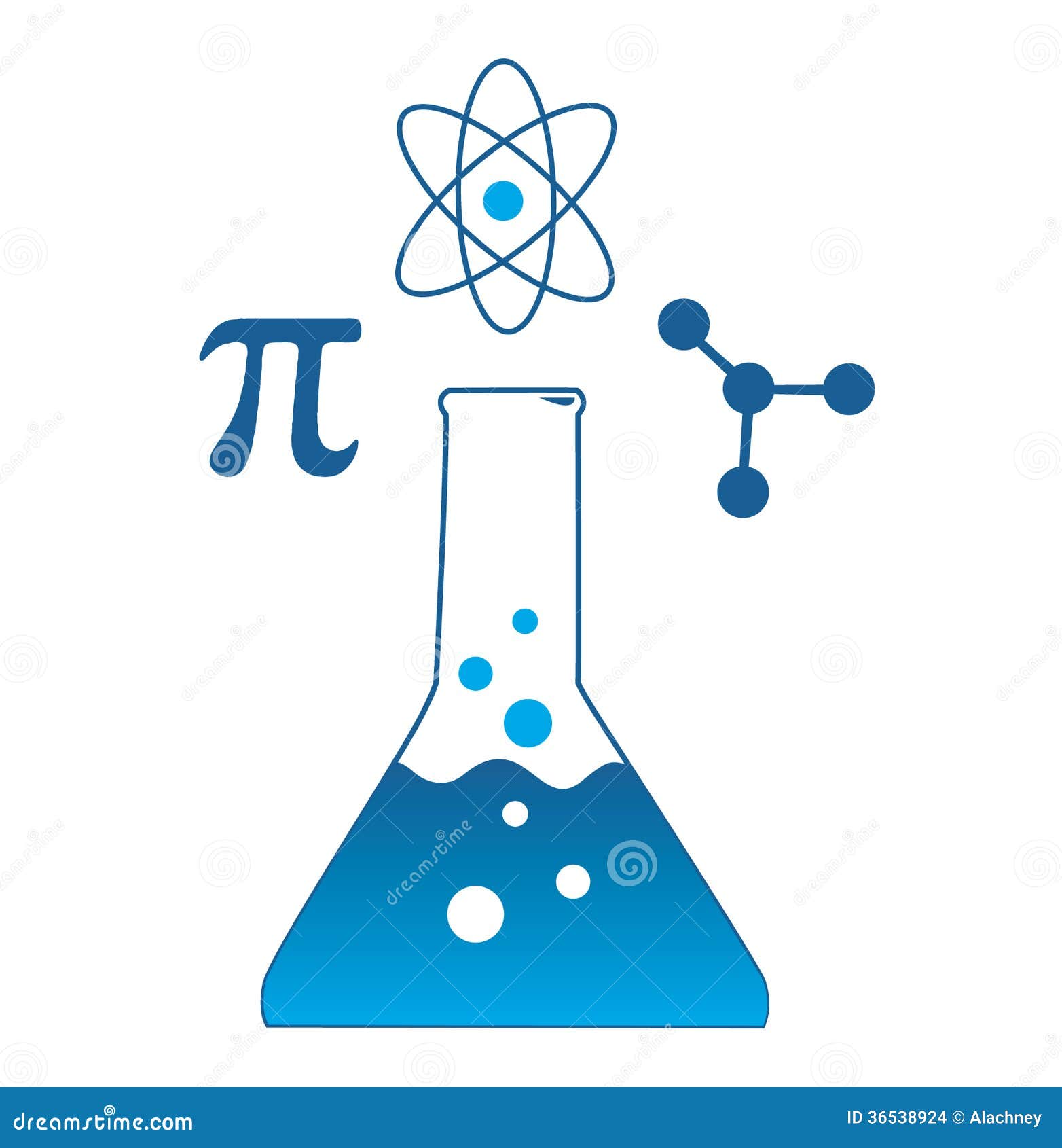 Cubilete Científico Y Símbolos Ilustración del Vector - Ilustración de ...