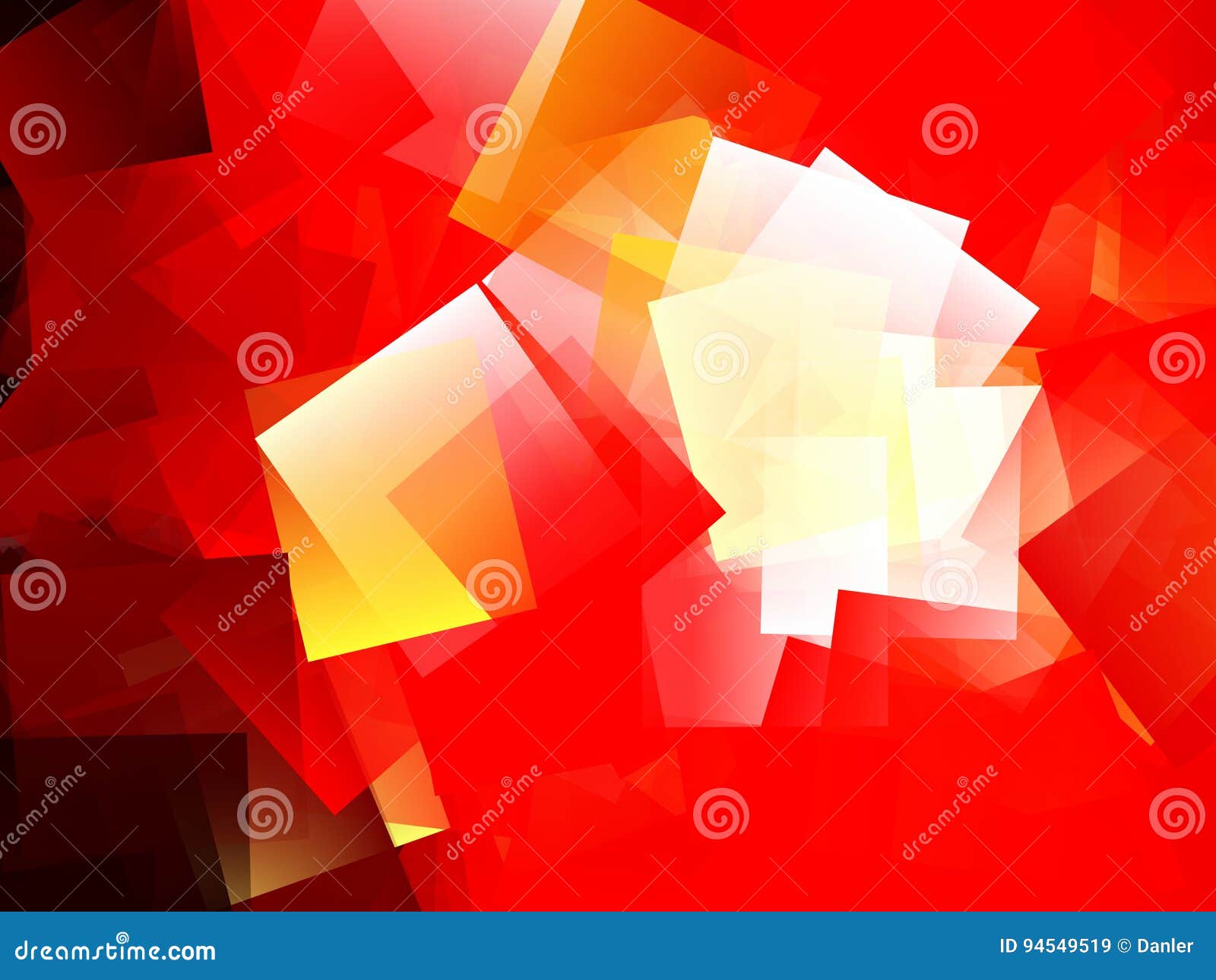 Cubism Abstract Red Background Stock Illustration - Illustration of ...