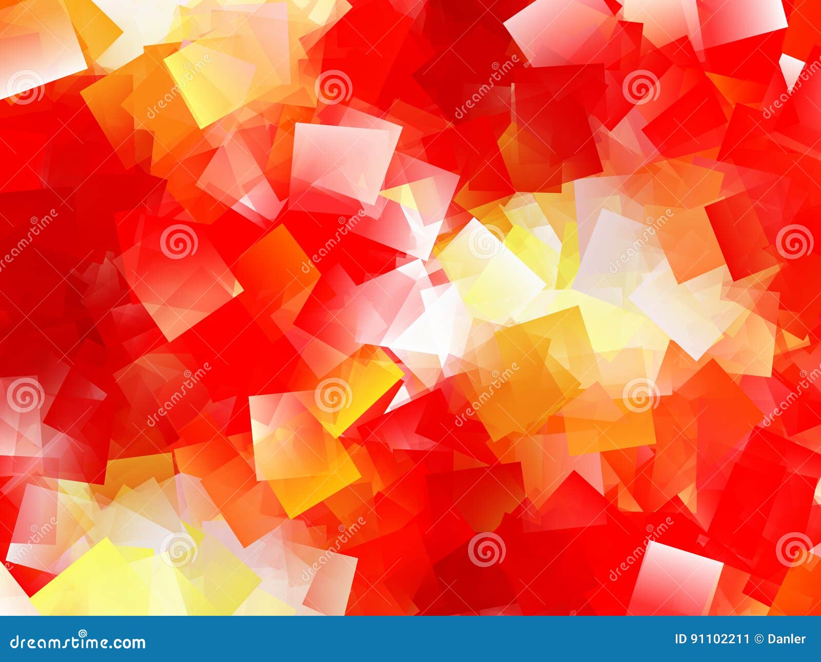 Cubism Abstract Red Geometric Background Stock Illustration ...