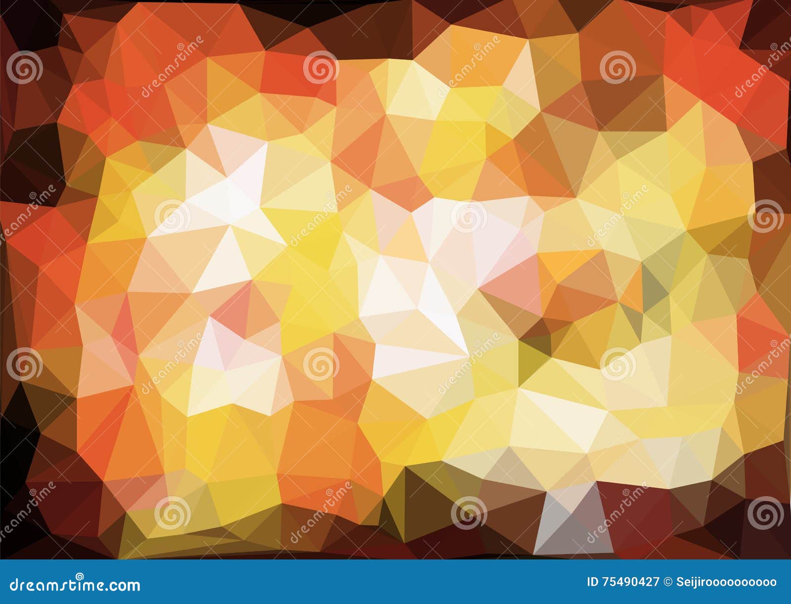 Cubism Background Halloween Orange and Yellow Stock Vector ...