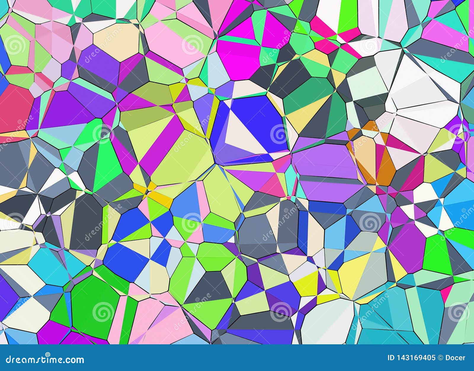 Cubism Crystal Multicolored Painted Backgrounds Stock Image - Image of ...