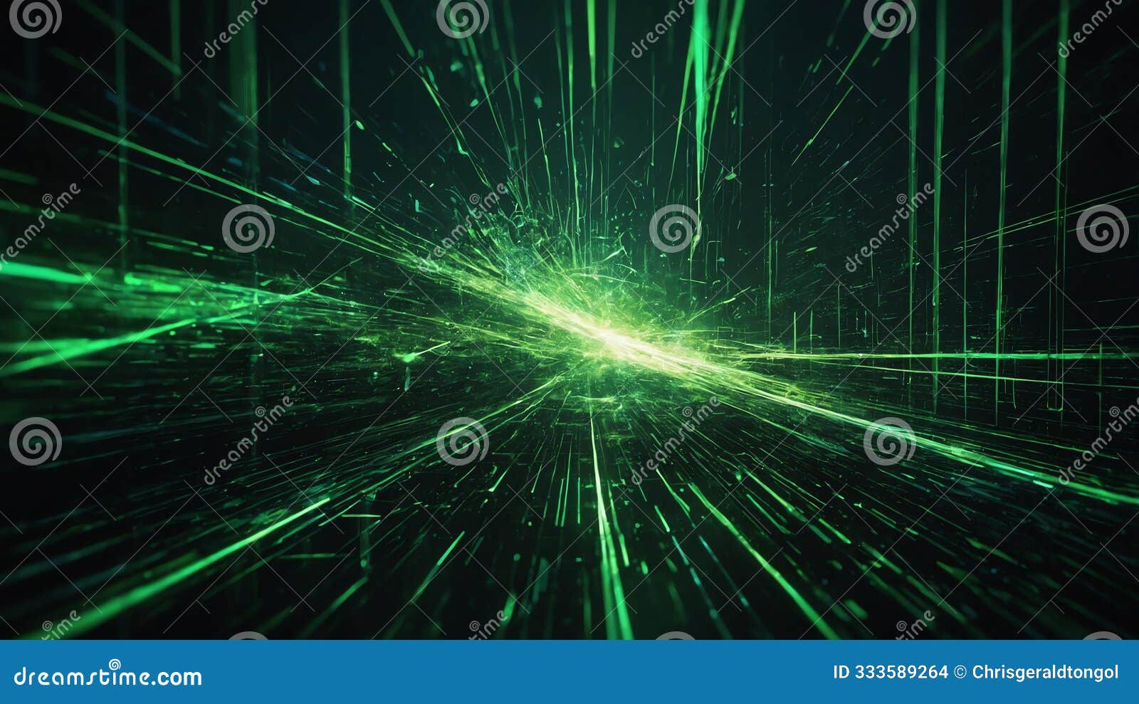 Cubism Flow And Green Ray With Speed Of Futuristic Par Ai Generated ...