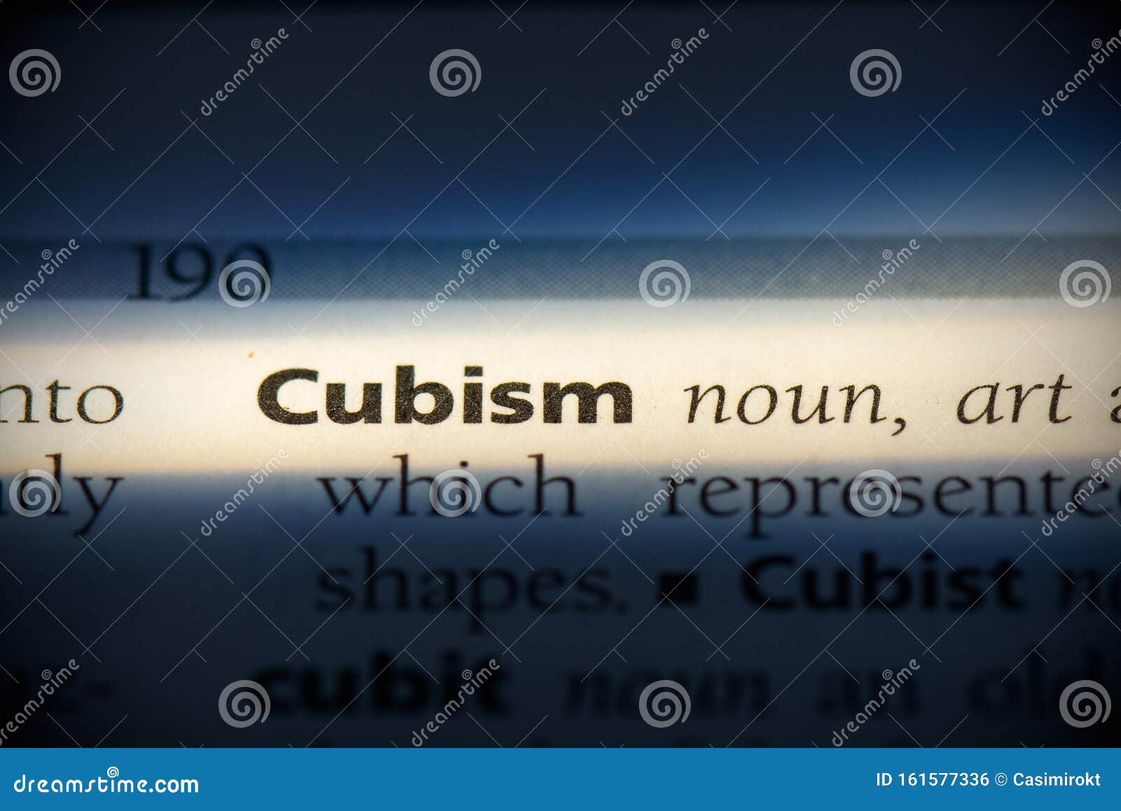 Cubism stock photo. Image of language, etymology, english - 161577336